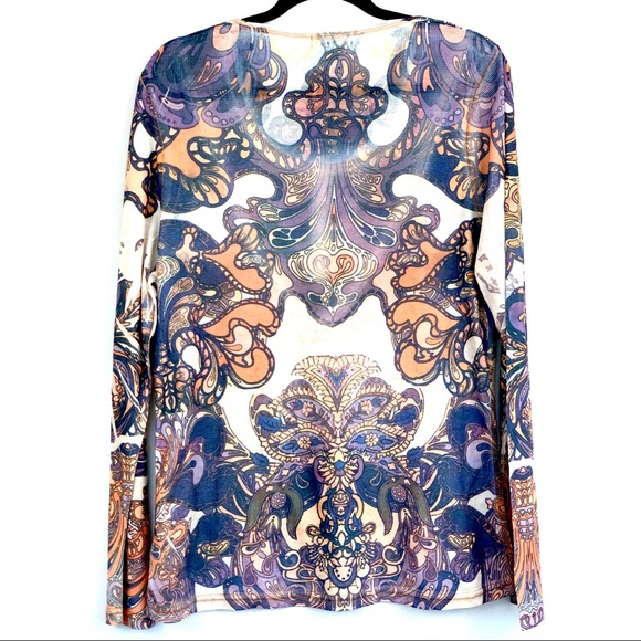 ONE WORLD | Tops | Paisley Multi Color Top From One World | Poshmark